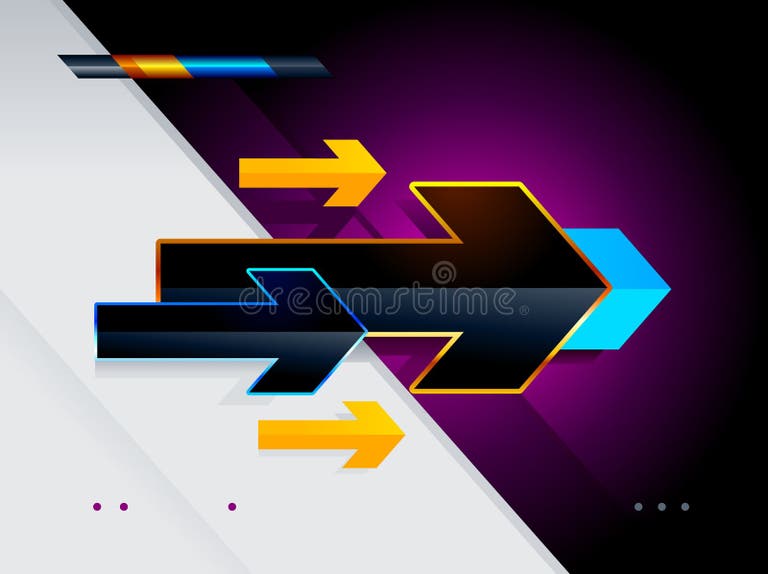 High tech arrows stock vector. Illustration of electronic - 10825489