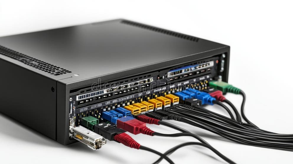 High-tech Audio Processing Unit Showcasing Intricate Connectivity and ...