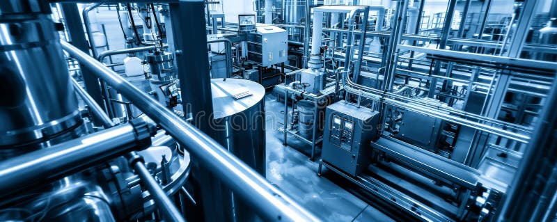 Automated Modern Packaging Machine in Industrial Production Facility ...