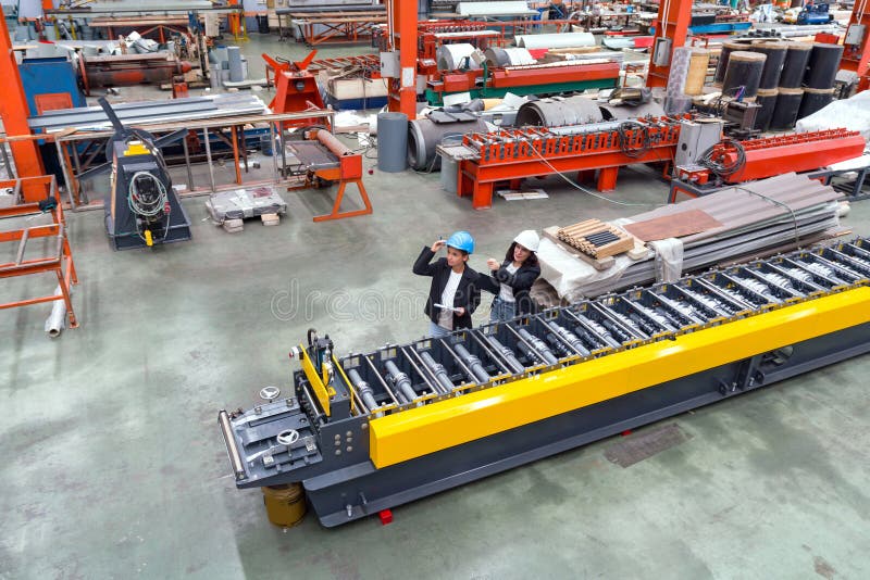 A High-tech Automatic Roll Forming Machine Operates Efficiently in a ...