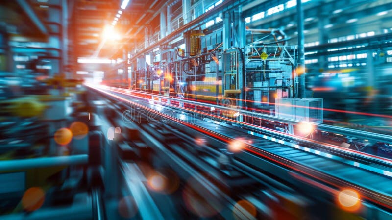 High-tech Automation and Manufacturing Process in Smart Factory Stock ...