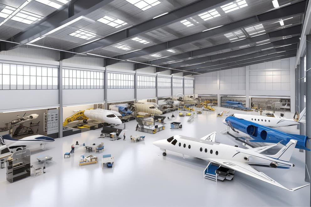 High-tech Aviation Research and Development Facility, with Cutting-edge Technologies Being ...