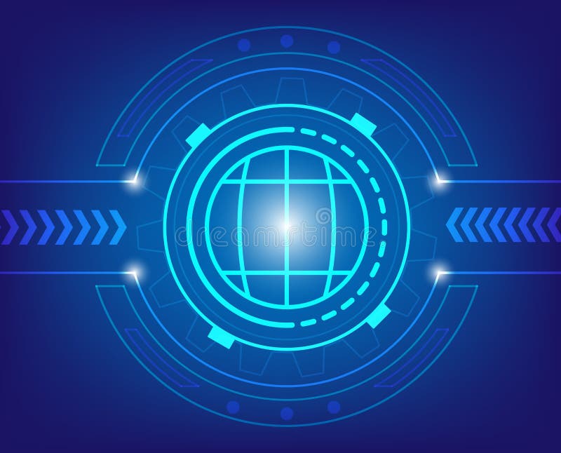 High Tech Background, Abstract Technology Background, Blue Color ...