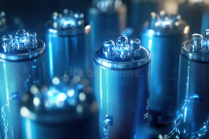 High-tech Battery Technology Showcased in a Futuristic Setting with ...