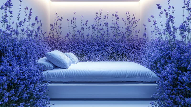 High Tech Bed Showcases Levitating Pillow Surrounded Modern ...