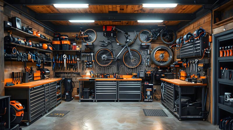High-Tech Bike Workshop: a Haven of Precision and Efficiency. Concept ...