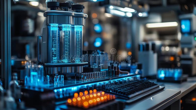 High-Tech Biohacking Laboratory Featuring Advanced Equipment and ...