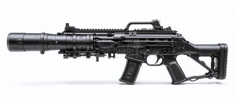 Sleek Black Modern Grenade Launcher with Advanced Design and ...