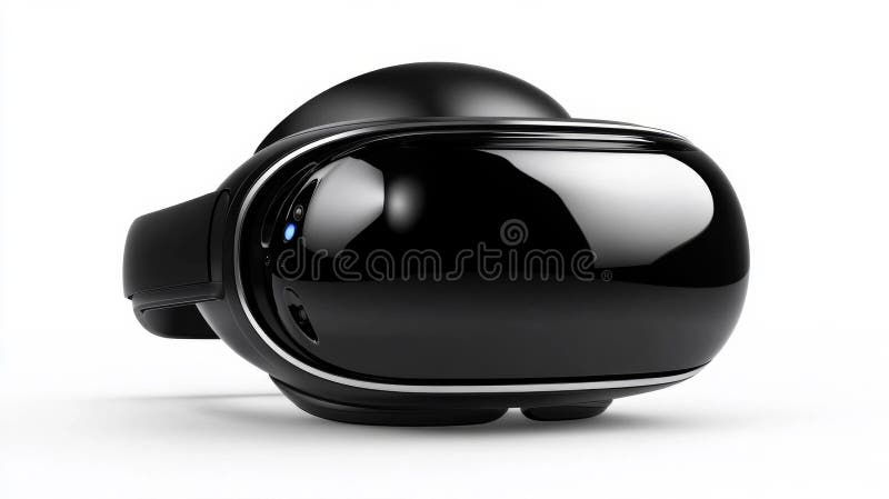 Black High-tech VR Headset with Modern Design for Gaming Featuring ...
