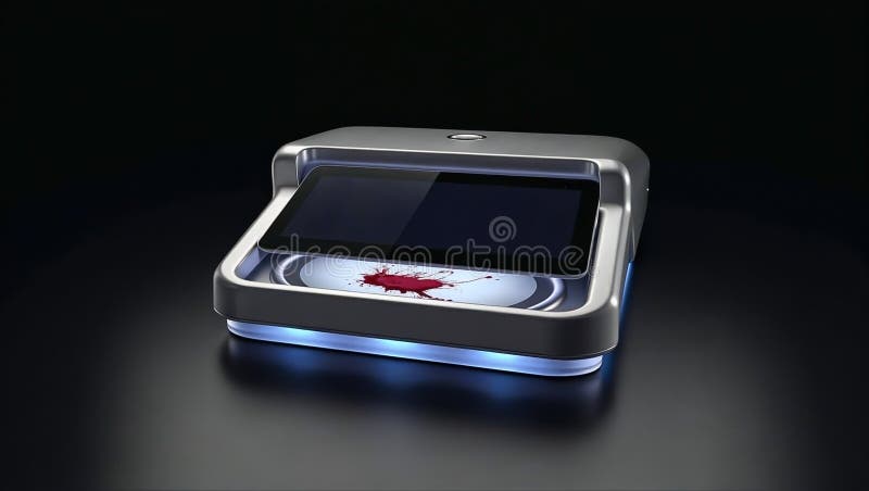 High-tech Blood Analysis Device Showcases Results on Its Screen while ...