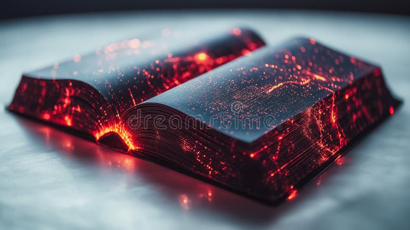 High-tech Book with Augmented Reality Markers on the Cover, Isolated on ...