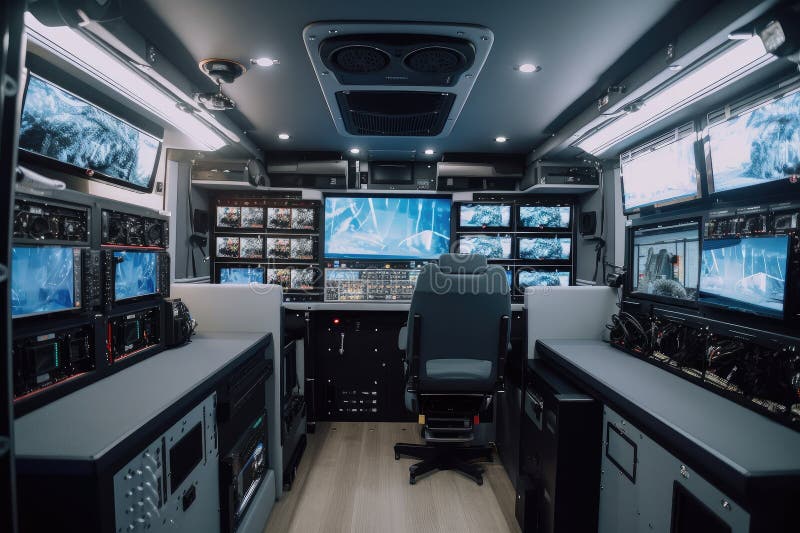 High-tech Broadcasting Van, with Advanced Technology and Equipment for ...