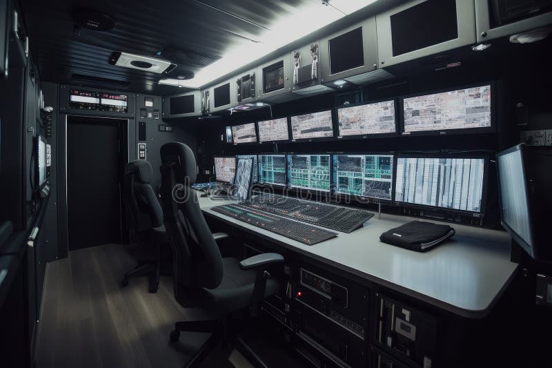 High-tech Broadcasting Van with Sleek Design and Advanced Technology ...