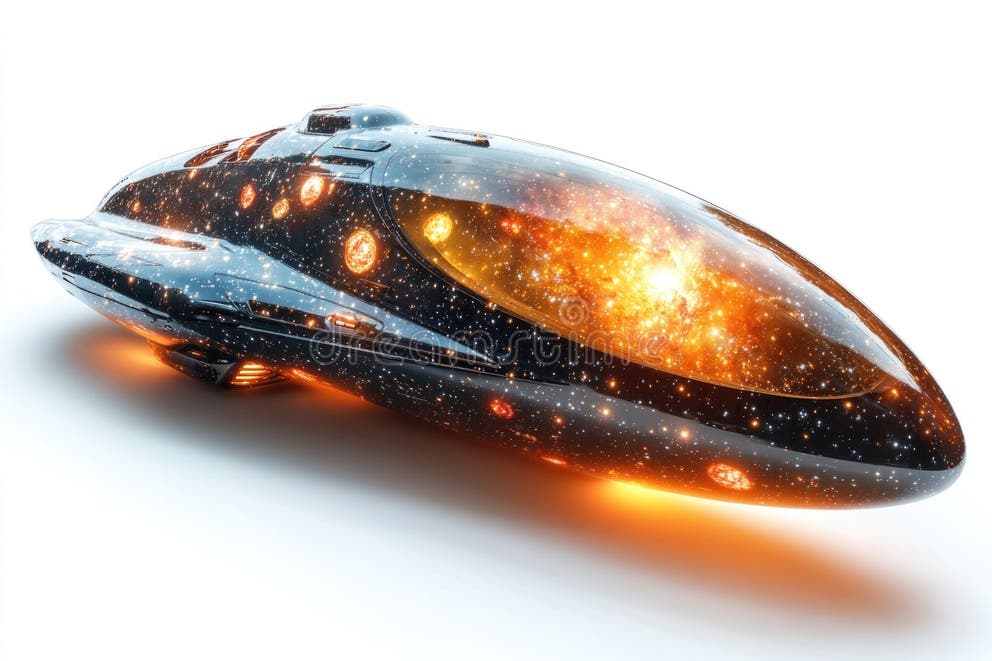 A High-tech Car with Neon Lights on the Exterior, Perfect for Sci-fi or ...