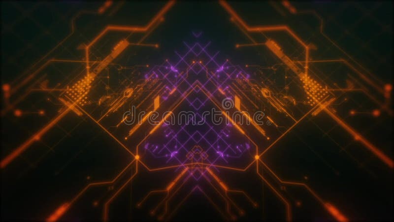 High-tech CG Animation with Looping Background HUD Stock Footage ...