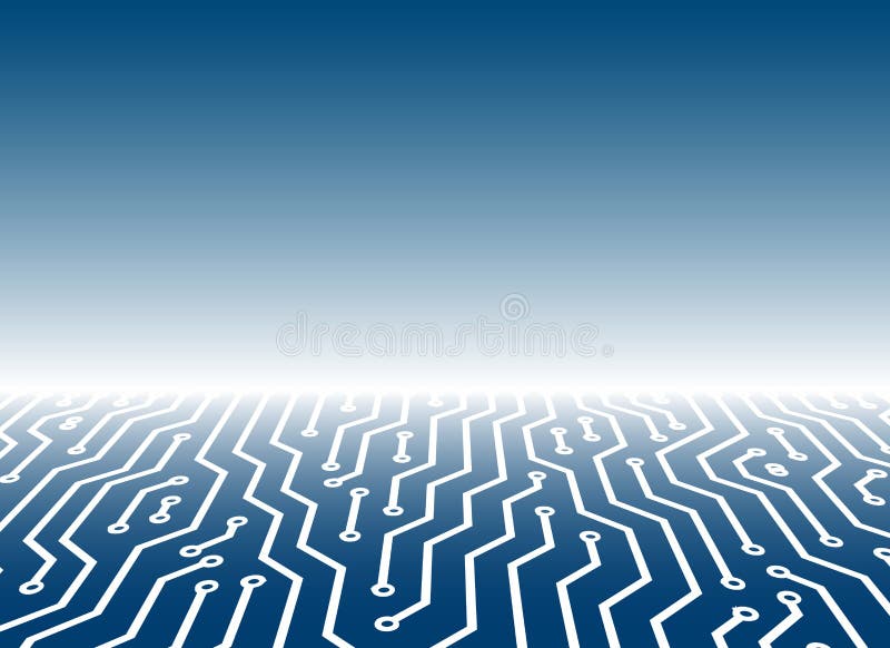 High-Tech Circuit Board Background, Technology Blue Circuit Abstract ...