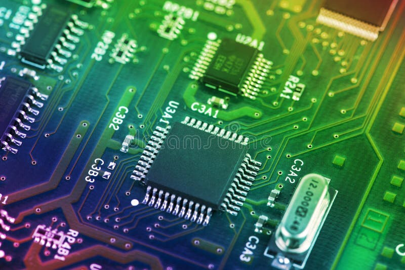 High Tech Circuit Board stock image. Image of energy - 163453623