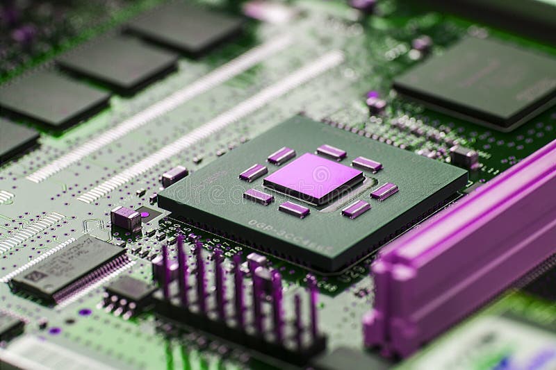 High Tech Circuit Board stock image. Image of background - 163453633