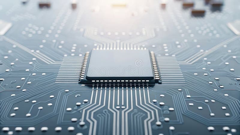 High-tech Circuit Board Illustrating the Backbone of Modern Financial ...