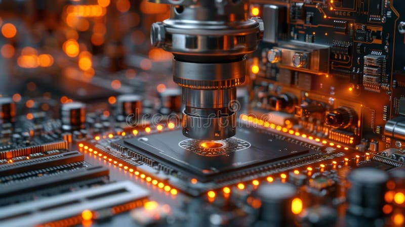 High-tech Circuit Board with Precision Engineering - Generative Ai ...