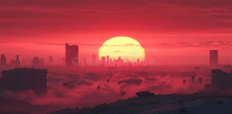 The High-tech Cityscape Showcases Advanced Architecture, Glowing Energy ...