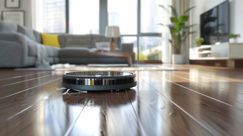 High-Tech Cleaning Solutions for Modern Homes Stock Illustration ...