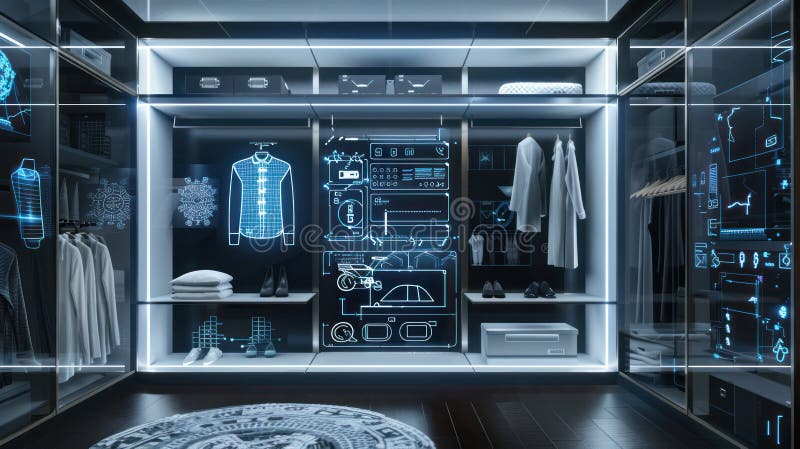 A High-tech Closet with Smart Organization Systems and Automated ...