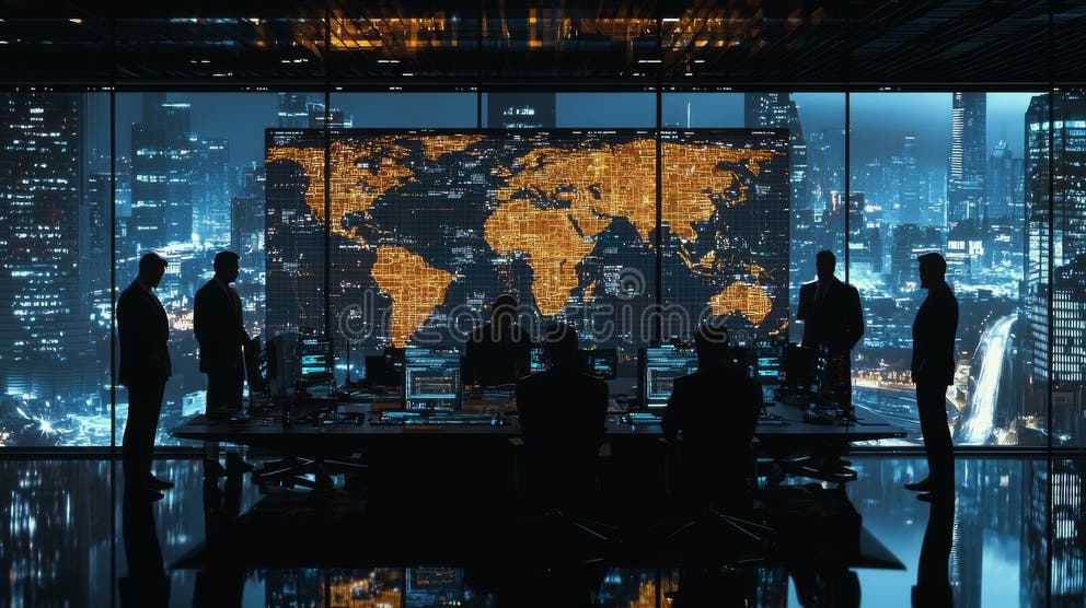 In a High-tech Command Center, Analysts Collaborate at Night To ...