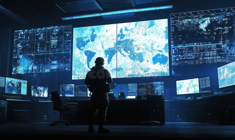 High Tech Command Center Global Maps Data Displays Stock Photos - Free & Royalty-Free Stock ...