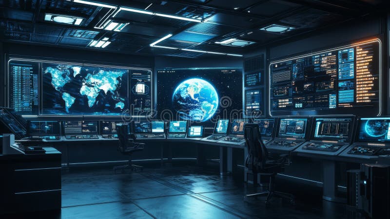 This High-tech Command Center Has Large Screens, Holographic Maps, and ...