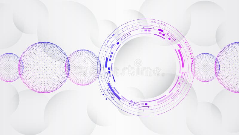 High-tech Communication Design for Presentation or Banner. Abstract ...