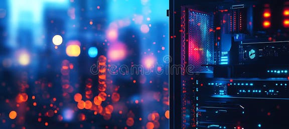 High Tech Computer Build with Rgb Lighting for Gaming and Rendering ...