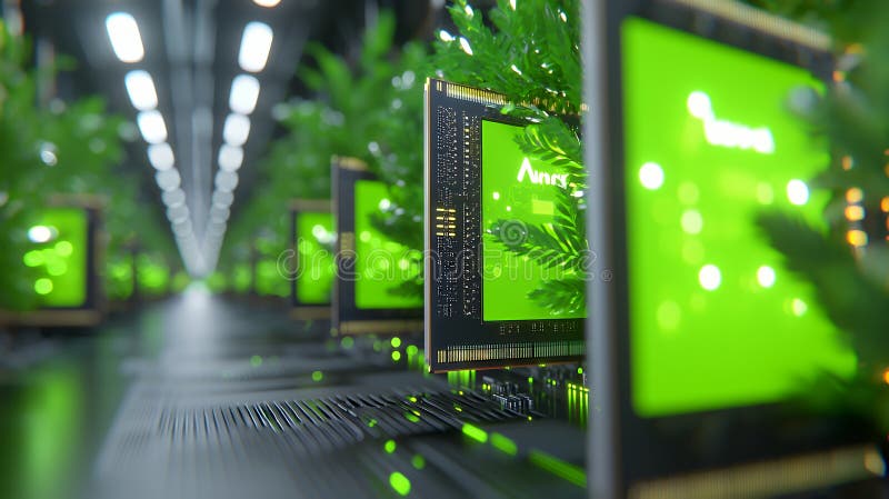 High Tech Computer Processors in Manufacturing Facility Stock ...