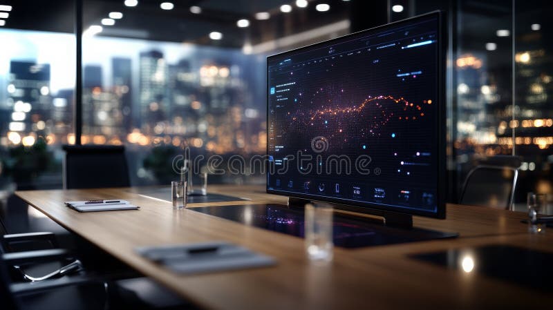 High-tech Conference Room Equipped with Advanced Presentations and ...