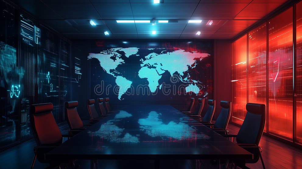 High Tech Conference Room Equipped with Advanced Technology and Global ...