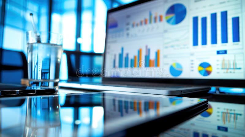 Modern Accounting Presentation with Digital Graphs in a Corporate ...