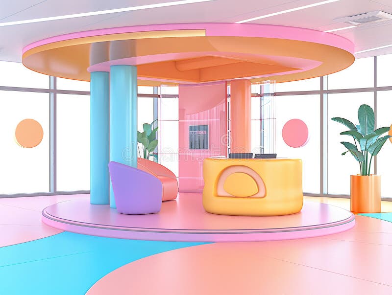 High-tech Corporate Lounge with Smart Lighting and Climate Control ...