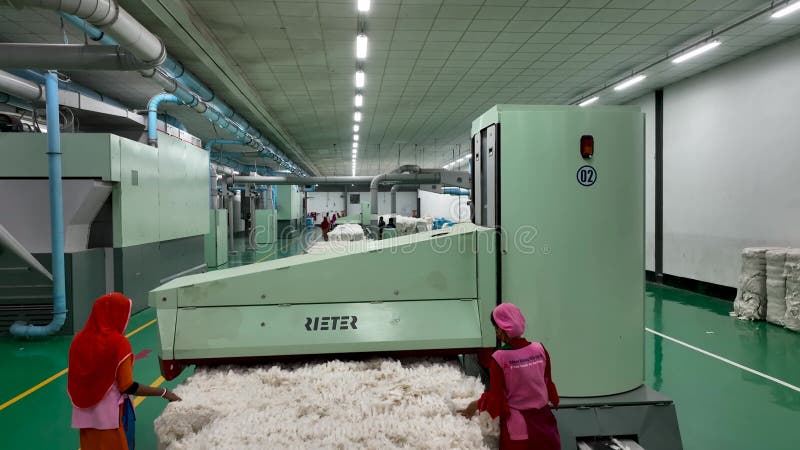 High Tech Cotton Processing Factory Automated Systems Large-Scale ...
