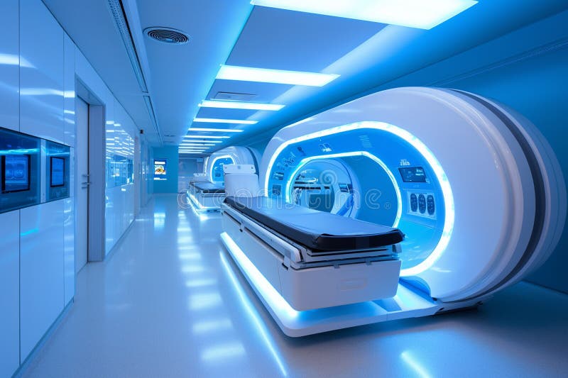 High-Tech CT Scan Room in Modern Hospital. Generative by Ai Stock ...
