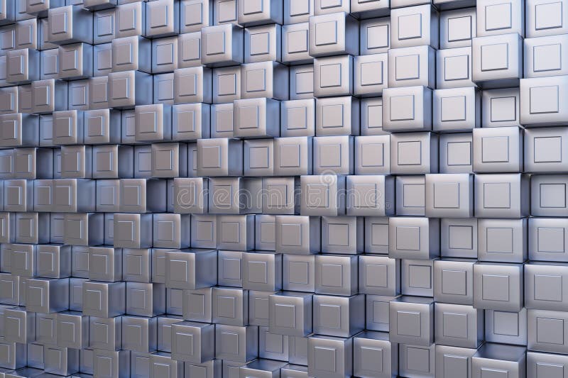 High tech cube stock photo. Image of modern, silver, shape - 64694874