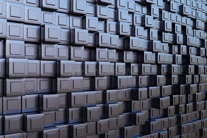 High tech cube stock illustration. Illustration of matrix - 64848761