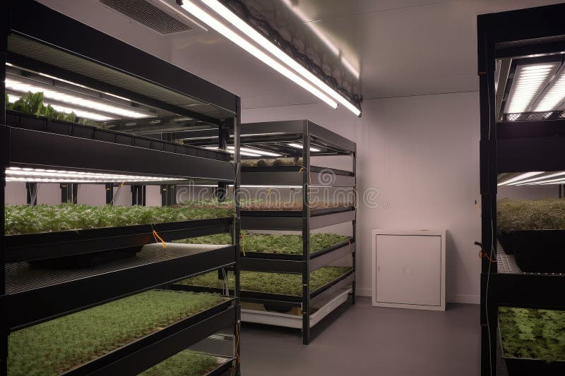 High-tech Cultivation Room with Advanced Equipment and Sophisticated ...