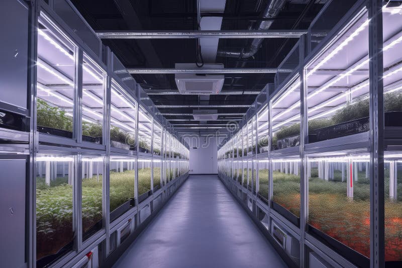 High-tech Cultivation Room with Advanced Equipment and Sophisticated ...