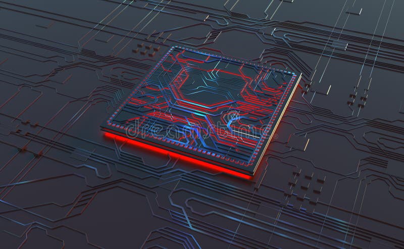 Technology Breakthrough stock illustration. Illustration of futuristic ...