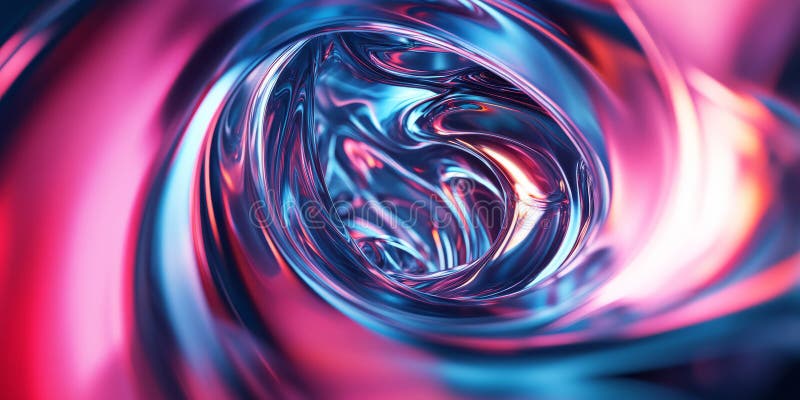 A High-tech 3D Abstract Background Showcasing a Swirling Vortex of ...