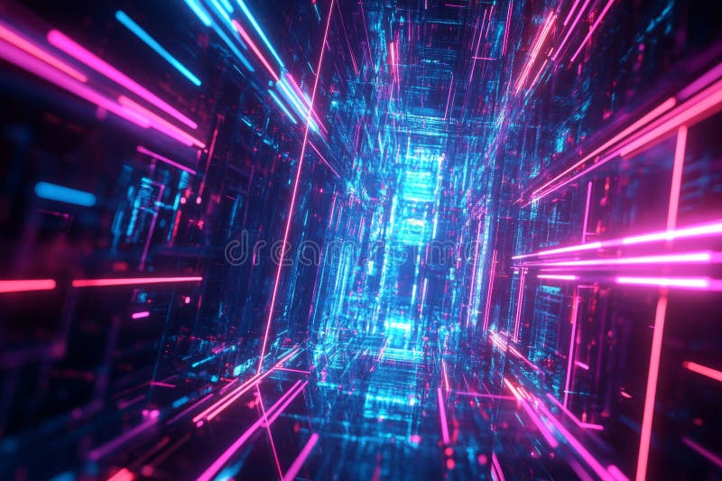 A High-tech 3D Background Featuring Layered Hexagonal Structures with ...