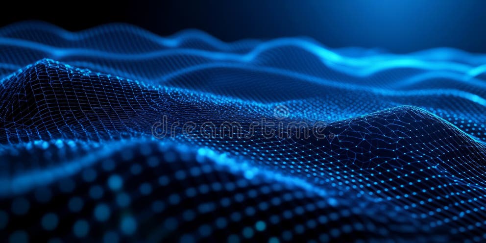 A High-tech 3D Background Showcasing an Abstract Digital Landscape ...