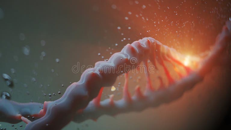 High-tech 3D DNA Helix Illustration, Symbolizing Genetic Evolution ...