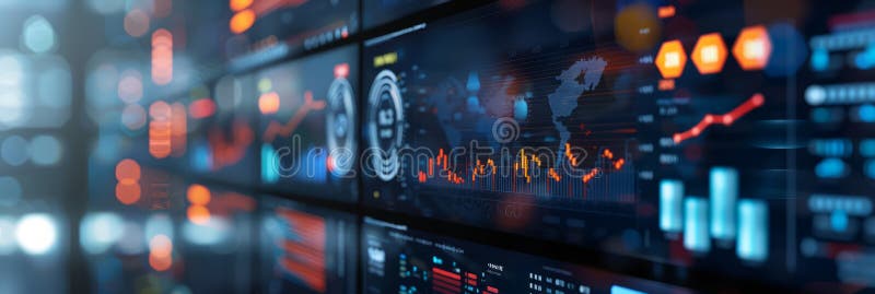 A High-tech Dashboard Displaying Real-time Data on ESG Metrics, Stock ... A High-tech Dashboard Displaying Real-time Data on ESG Metrics, Stock ...