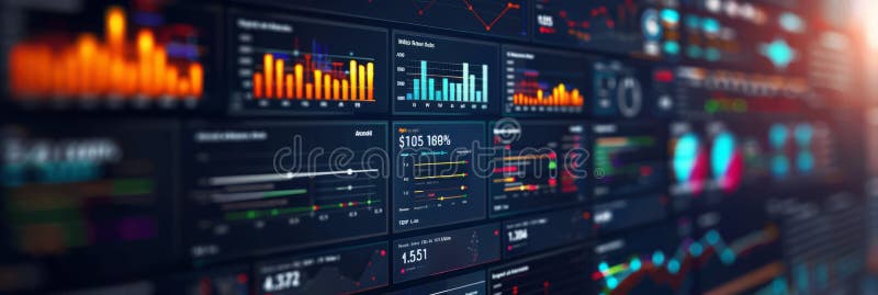 A High-tech Dashboard Displaying Real-time Data on ESG Metrics, Stock ... A High-tech Dashboard Displaying Real-time Data on ESG Metrics, Stock ...